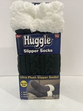 Ontel HHSOCK-MC12/6 Huggle Slipper Socks - Grey for sale online | eBay