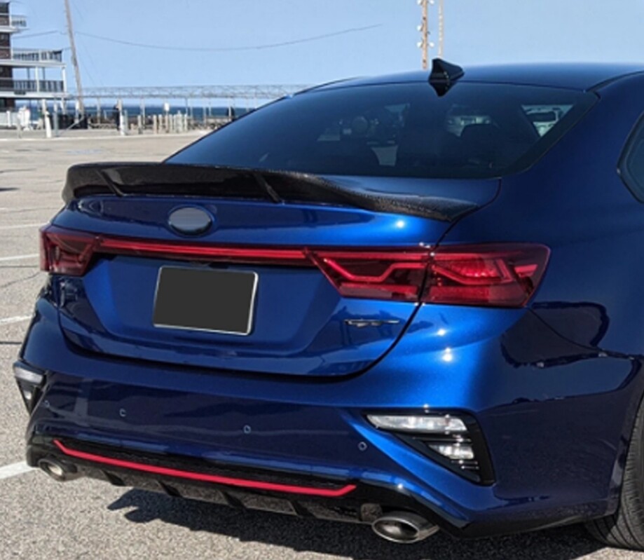 Fit For Kia Forte K3 2019-2023 Glossy Black Duckbill Rear Trunk Lip ...