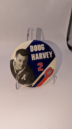 Doug Harvey Montreal Canadiens #2 Retirement Button | eBay