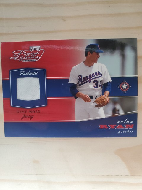 2002 Playoff Piece of the Game - Materials Silver #POG-63 Nolan Ryan ...
