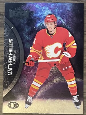 2021-22 UD Skybox Metal Universe Rookie #166 Matthew Phillips - Calgary ...