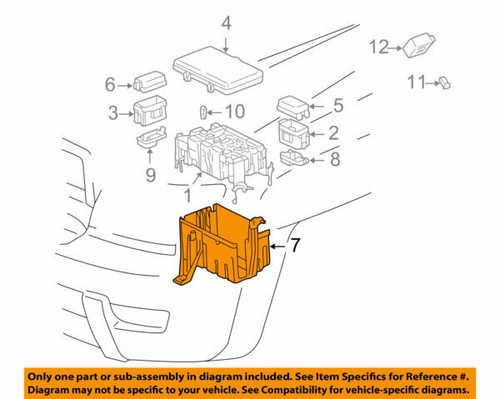82663-60060 Toyota Cover, relay block, lower 8266360060, New Genuine ...