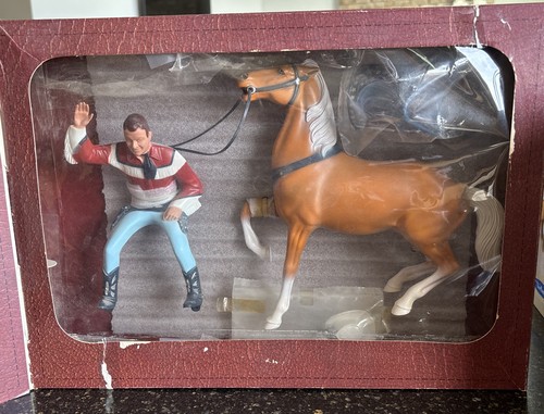 VINTAGE HARTLAND ROY ROGERS, TRIGGER HORSE & RIDER SERIES 9" MODEL W ...