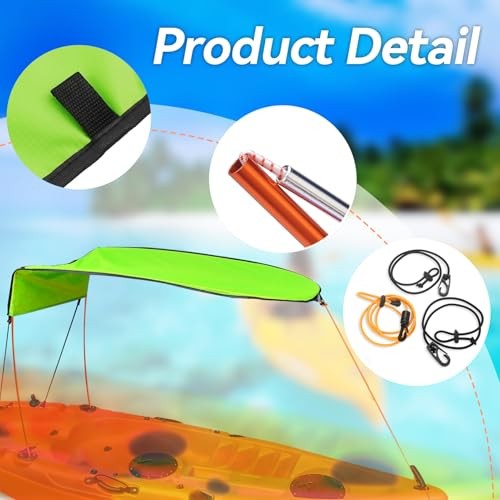 Kayak Sun Shade Canopy Kayak Boat Canoe Sun Shade Canopy for 1 PACK ...