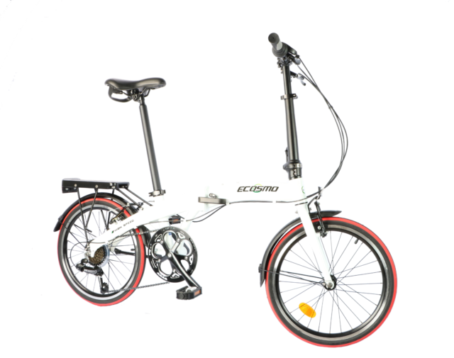 Ecosmo 20AF09W Lightweight Alloy Folding City Bicycle 20" 12kg - White ...