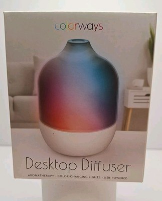 Compact Desktop Diffuser Aromatherapy Color-Changing LED Lights USB ...