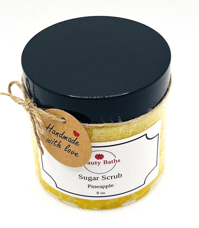 Pineapple Sugar Scrub Exfoliating Body Scrub Handmade Gift for Her Bath ...