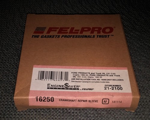 Ford 302 5.0L Mustang & More Rear Crankshaft Seal Repair Sleeve | Fel ...