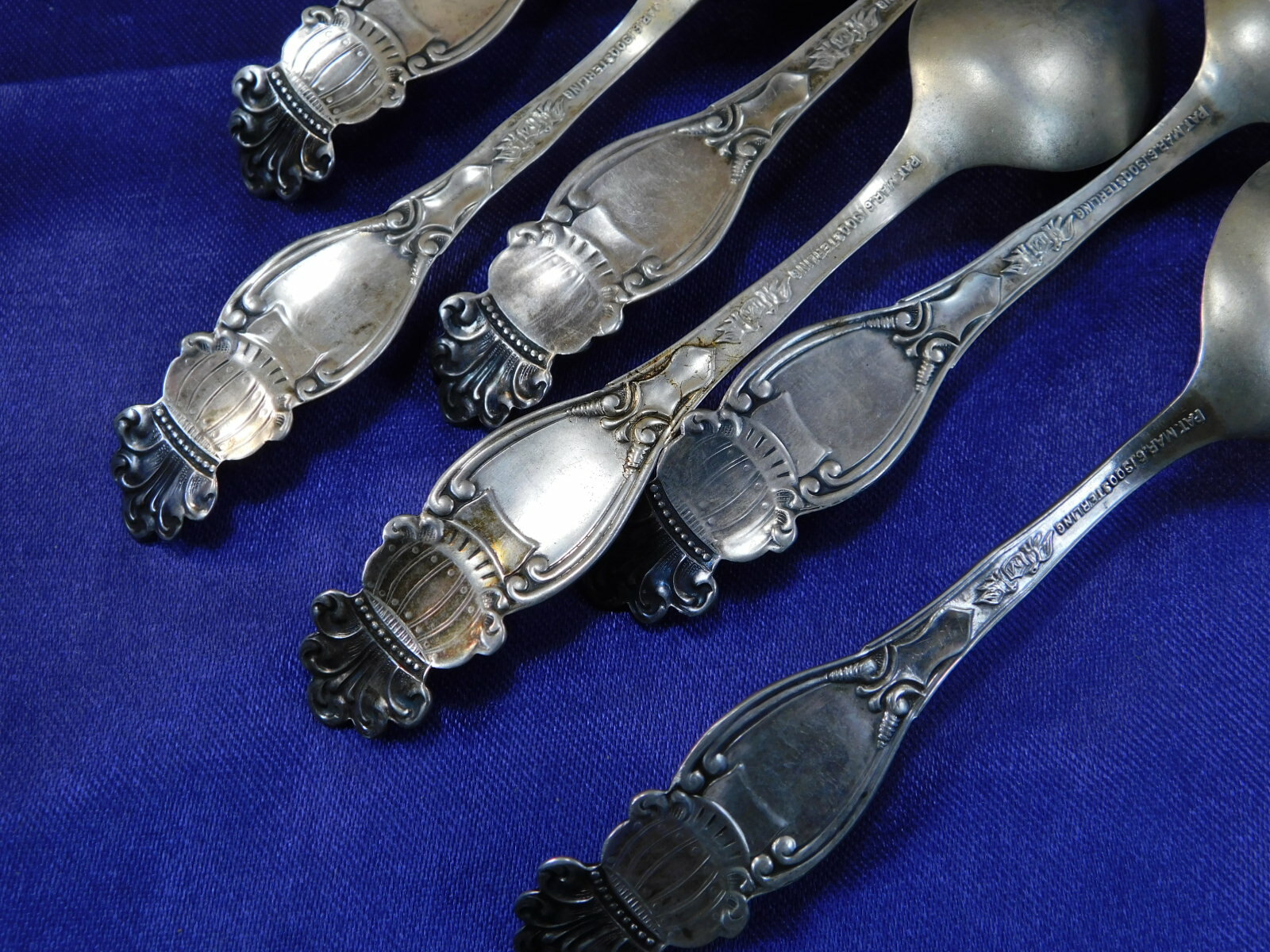 BAKER MANCHESTER SPARTAN OLD STERLING SILVER DEMITASSE SPOON ...