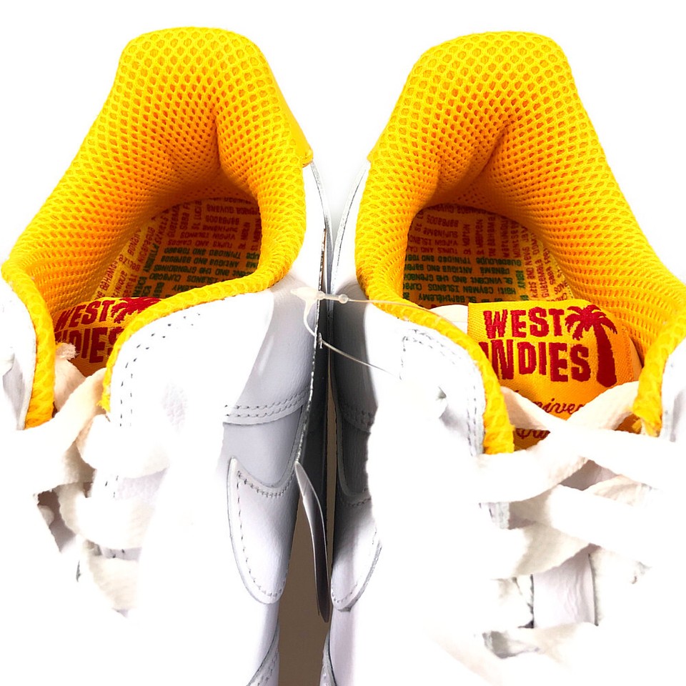 NIKE DX1156-101 AIR FORCE 1 LOW RETRO QS White×yellow US8.5 Genuine ...