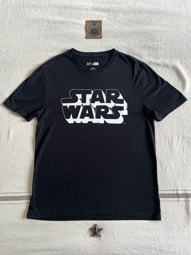GAP STAR WARS T-Shirt M Black Classic Logo NEW BNWOT | eBay