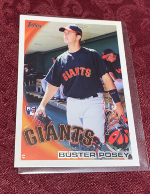 Buster Posey 2010 Topps Rookie Card RC #2, San Francisco Giants | eBay