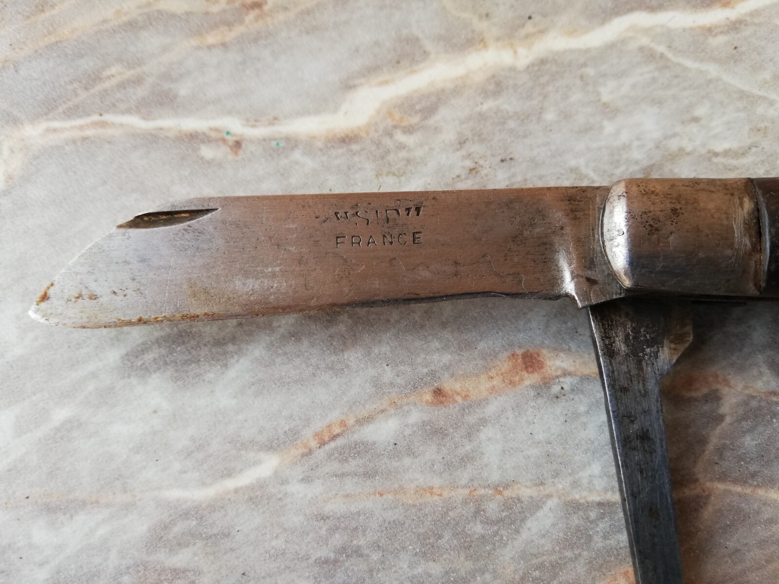 VTG OLD VERY RARE WWII WW2 FRENCH SAPPER PIONEER TRENCH FOLDING POCKET ...