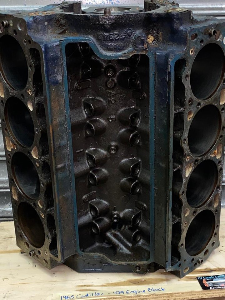 OEM 1965 65 CADILLAC 429 ENGINE BLOCK - STANDARD BORE - (BARE BLOCK) | eBay