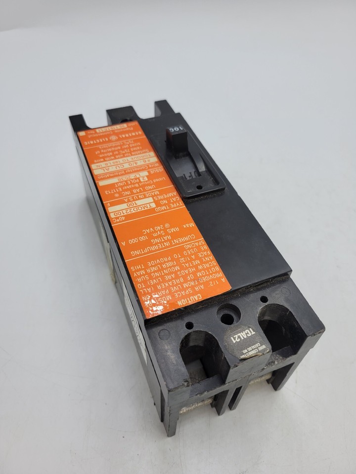 General Electric TMQD22100 Bolt-On Circuit Breaker 100A 240V 2P 1PH ...