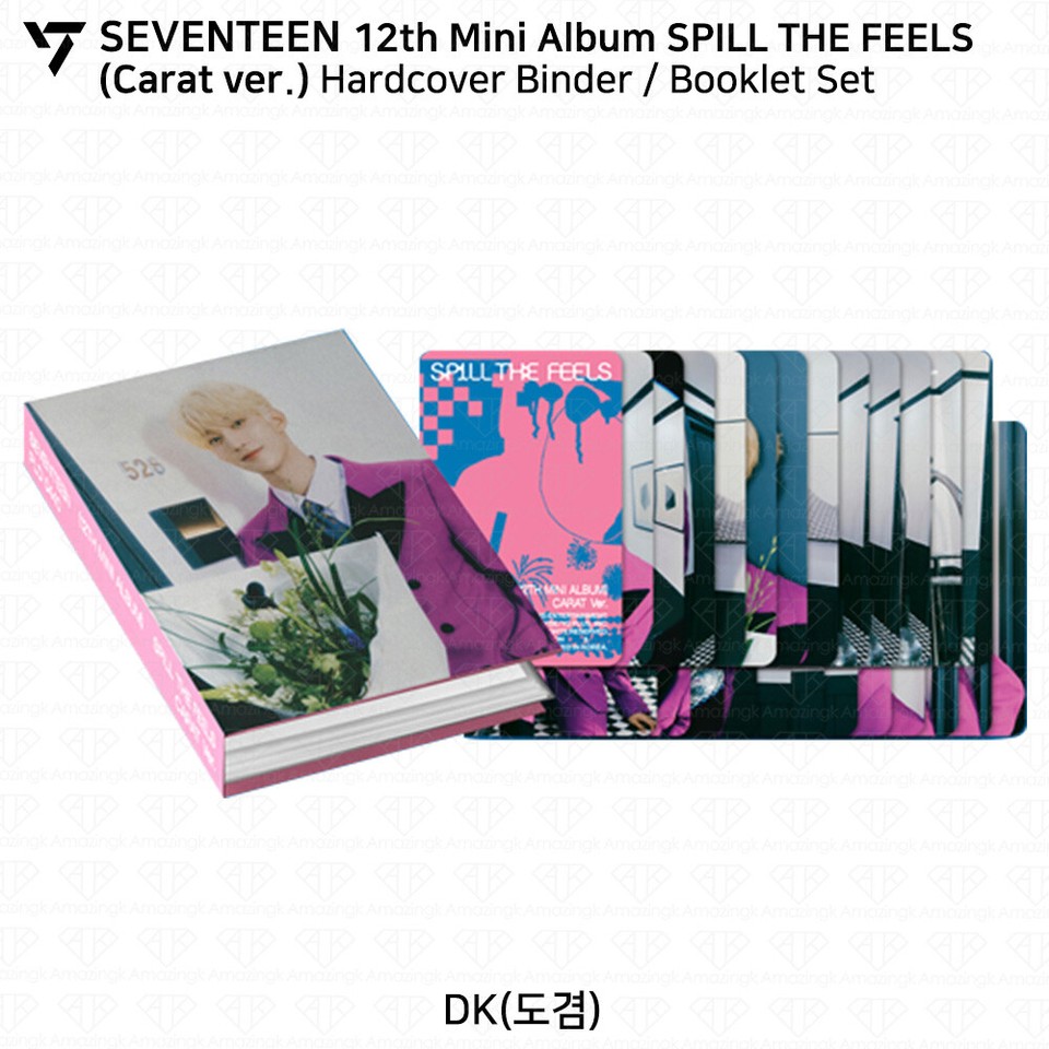 SEVENTEEN 12th Mini Album SPILL THE FEELS Carat Ver Binder Booklet ...