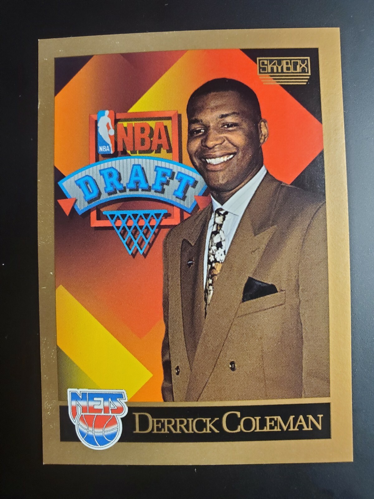 1990-91 SkyBox New Jersey Nets Basketball Card #362 Derrick Coleman ...