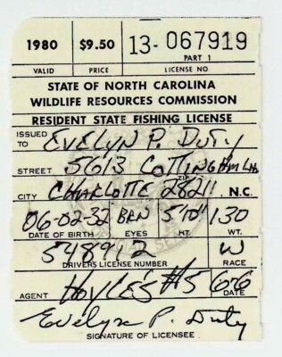 Licenses - Carolina Fishing License