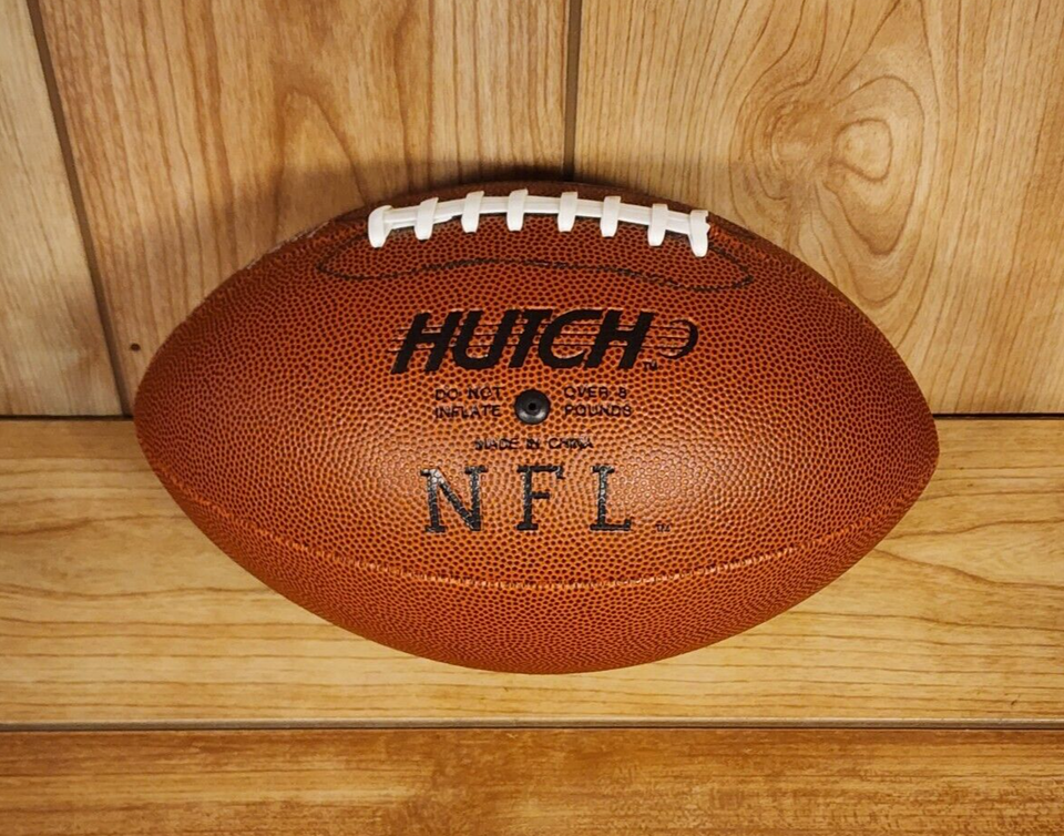 Hutch Signed NFL Full Size Football Autographed 4 Detroit Lions HOF ...
