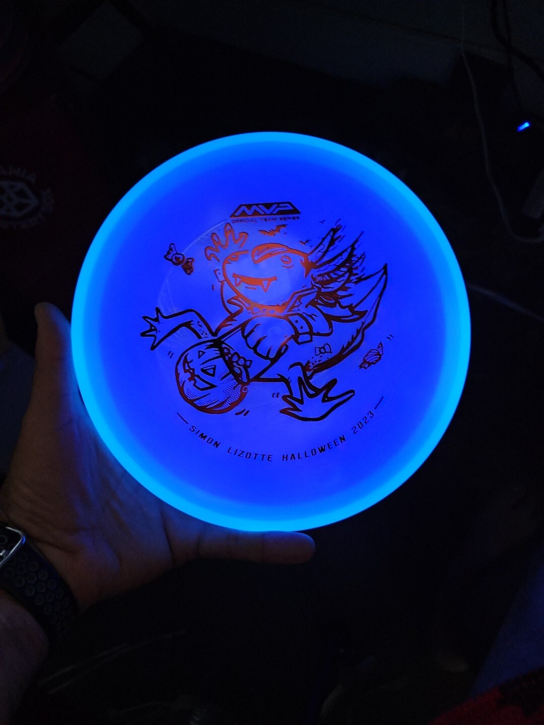 Axiom MVP Hex Total Eclipse 175g #5 Lizotte Halloween Glow Disc Golf ...