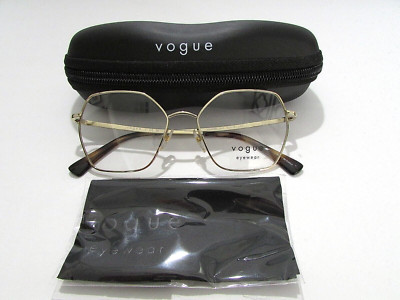 Vogue Eyewear VO 4196 VO4196 848 Pale Gold Eyeglasses Rx-Able Frame 53 ...