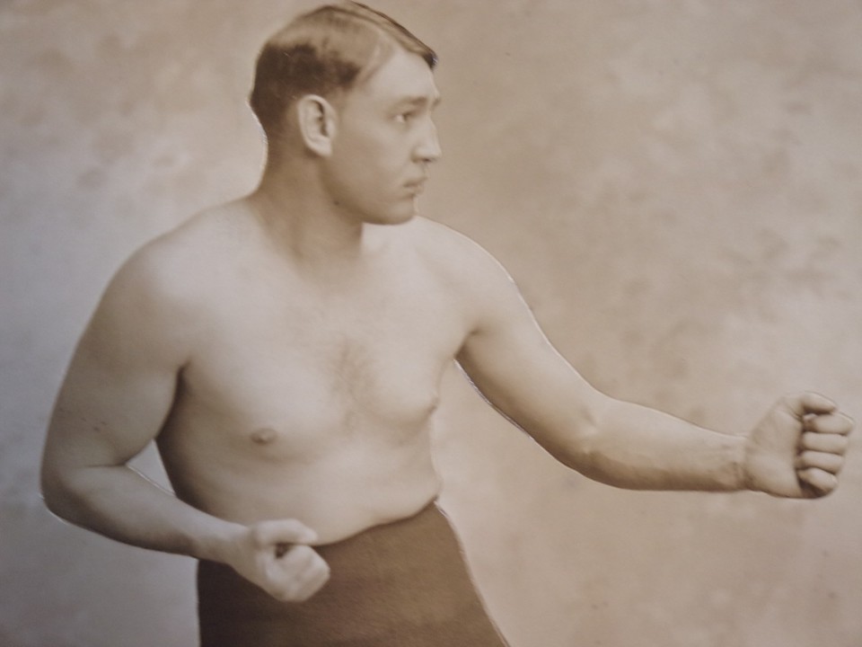 AMERICAN HEAVYWEIGHT BOXER CARL MORRIS: Original 8X10 Sepia Photo dated ...