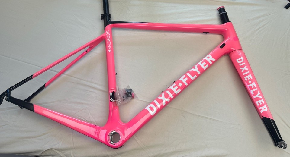 Dixie Flyer Scorcher 54cm Carbon Rim Brake Road Bike Frameset | eBay