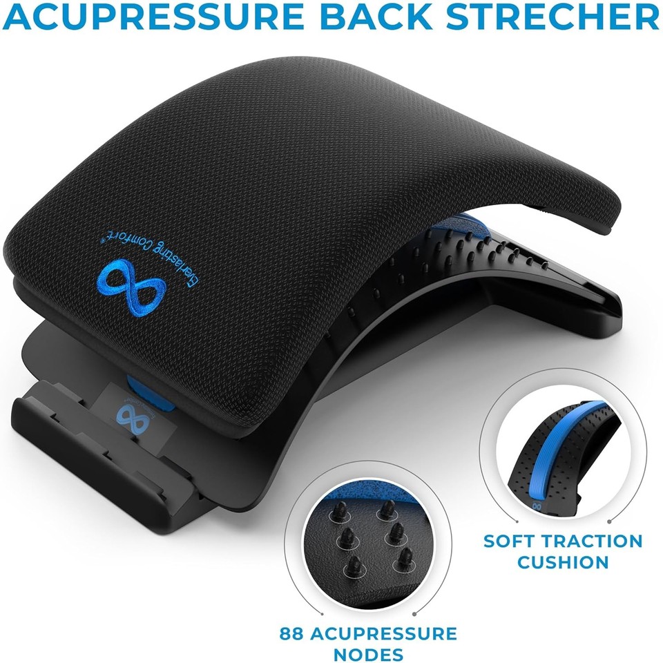 Everlasting Comfort Back Stretcher for Lower Lumbar Pain Relief ...