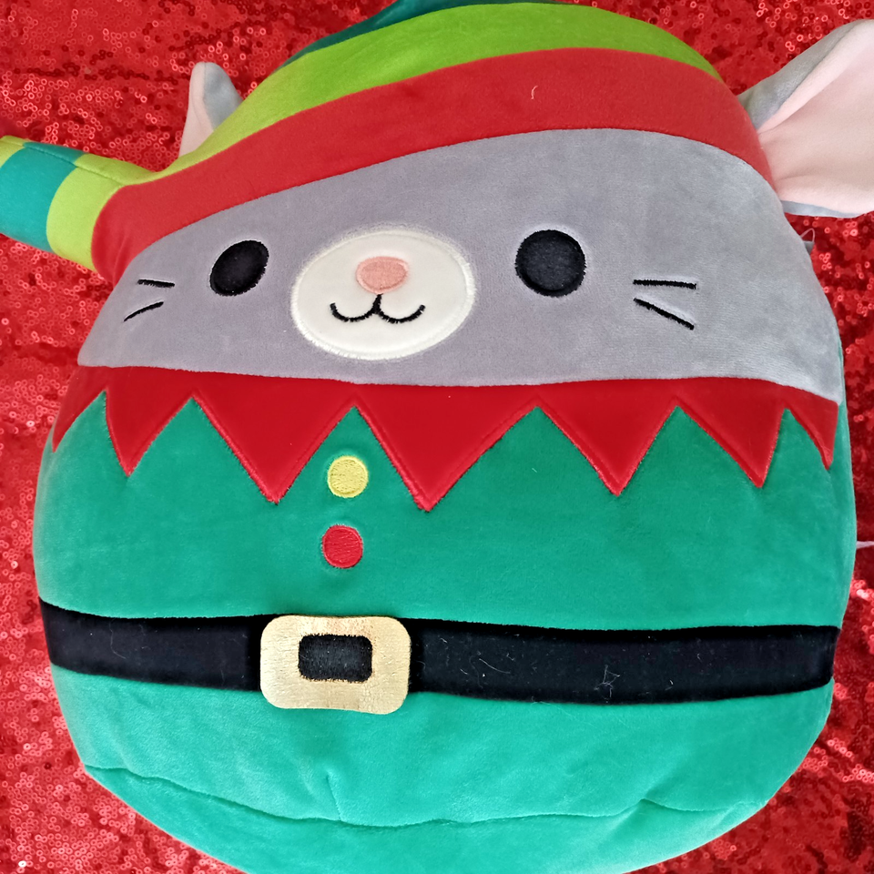 🎄 Misty 12" Christmas Elf Mouse Squishmallows New NWT Holiday Plush ...