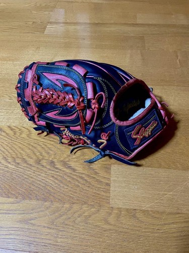 Kubota Slugger Left-Handed Softball Pitcher Glove Adult Black/Red Used ...