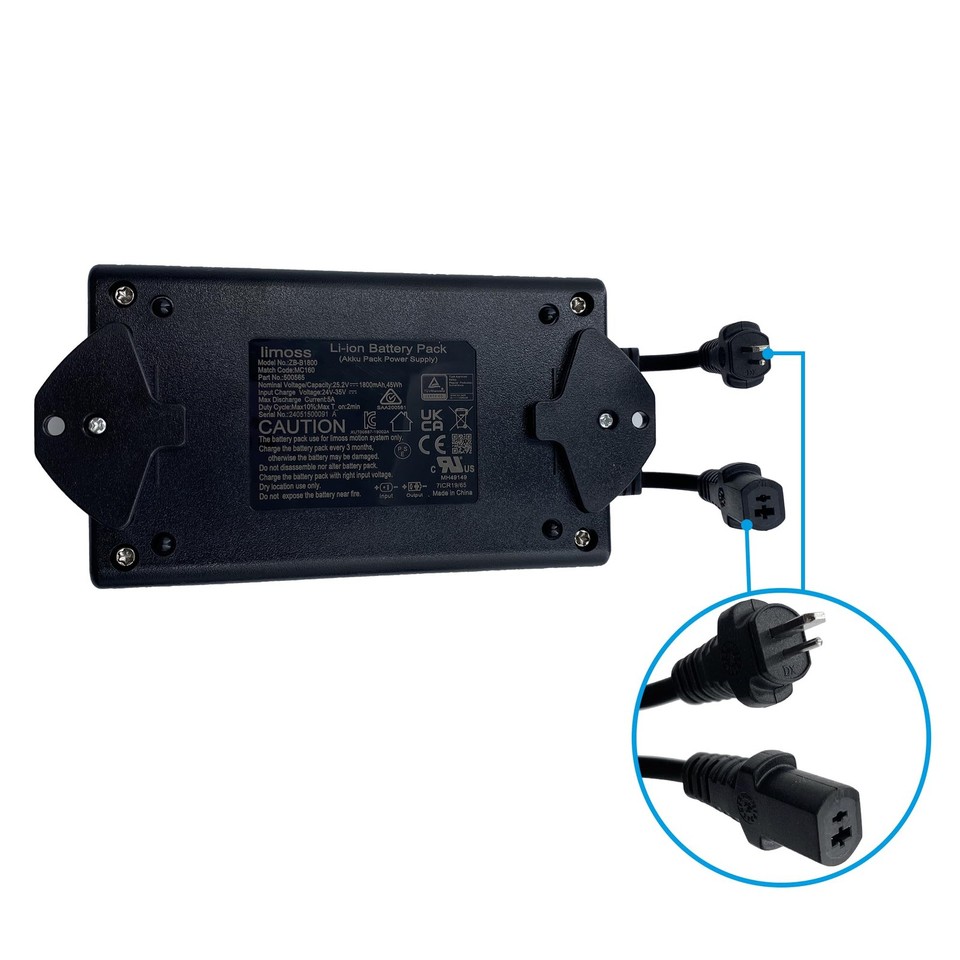 Wireless Rechargeable Limoss Akku Battery Pack Power Supply Model ZB ...
