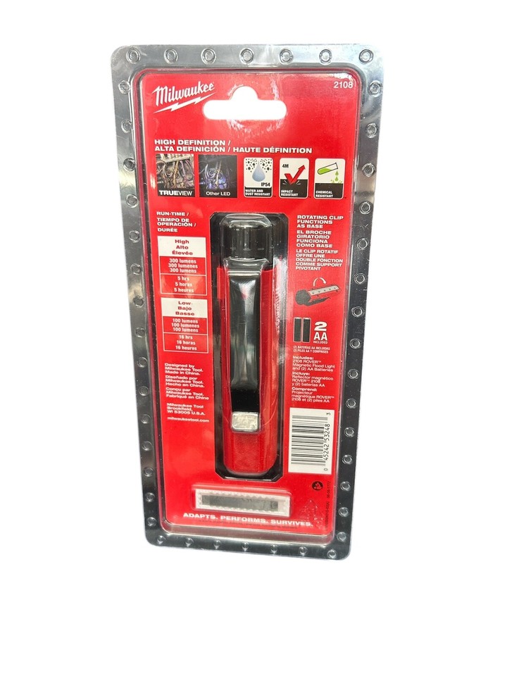 Milwaukee Rover Magnetic Led Flood Light 2108 300 Lumens | eBay