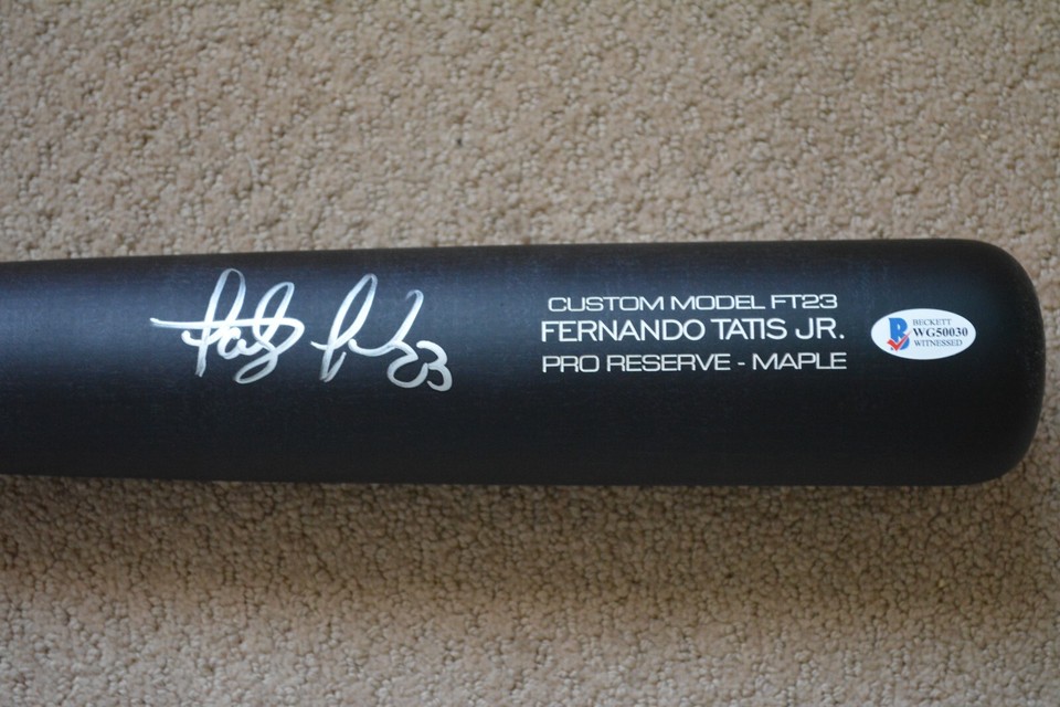 Fernando Tatis Jr. San Diego Padres Autographed Victus Custom Model Bat ...