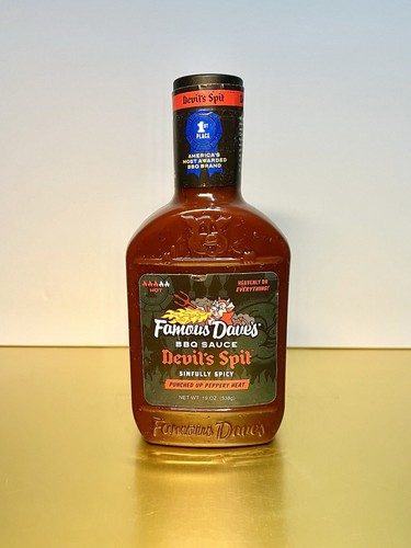 🟡New Exclusive Famous Dave's BBQ Devil Spit Peppery Heat Hot Sauce ...