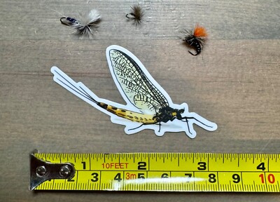 Fly Fishing Sticker Decal 3" Mayfly Parachute Brown Trout Adams Abel ...