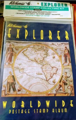H.E.Harris Explorer Worldwide Postage Stamp Album Kit | eBay