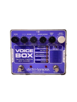 Electro-Harmonix VOICE BOX Vocal Harmony Machine And Vocoder Effect ...