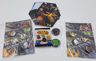 STAR WARS & Star Wars XD collectible Wikkeez, button pin sticker set ...