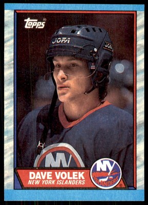1989-90 TOPPS DAVID VOLEK RC NEW YORK ISLANDERS #85 | eBay