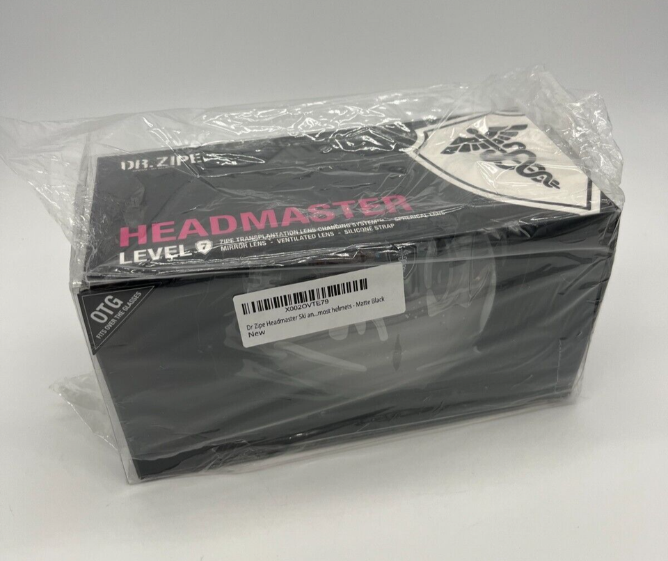 DR ZIPE HEADMASTER L7 OTG Snow Ski Snowboard Goggles Filter Cat 3 Anti ...