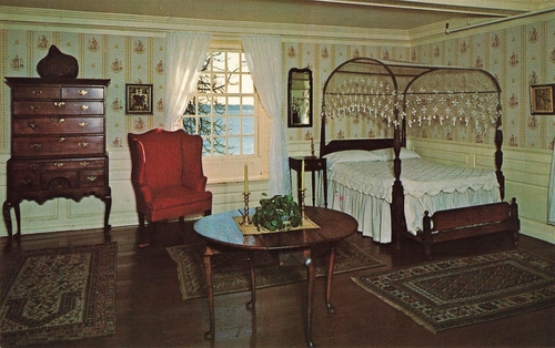 Postcard Phoebe's Room Nathaniel Hawthorne House of Seven Gables Salem ...