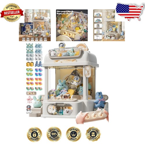 Interactive Arcade Claw Machine with LED Lights & Sounds - Ideal ...