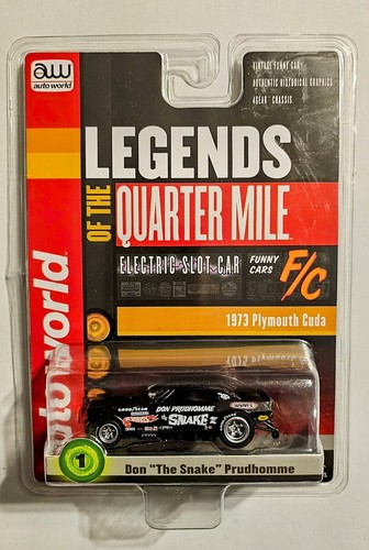 AUTO WORLD 4GEAR DON "THE SNAKE" PRUDHOMME 1973 PLYMOUTH CUDA FUNNY HO ...