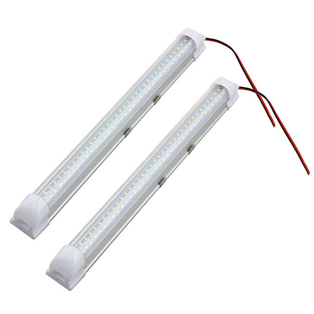 2x 72 LED 12V Car Interior Strip Lights Bar Light Car Van Caravan Boat ...