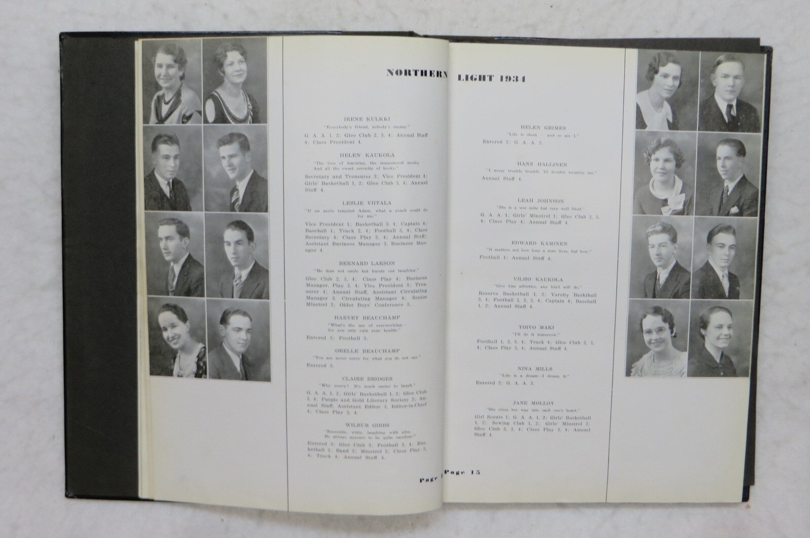 1934 ROCK HIGH SCHOOL YEARBOOK ROCK MI | eBay