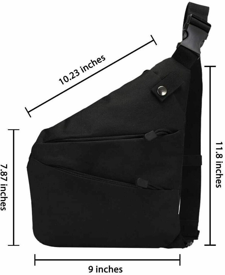 Tactical Gun Bag Pistol Holster Concealed Carry Chest Crossbody Pack ...