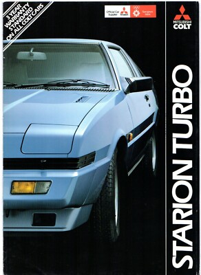 Colt Starion 2000 Turbo 1983-1985 UK Market Sales Brochure Mitsubishi ...