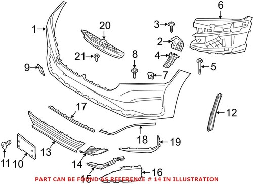 Genuine OEM Front Passenger Right Upper Grille For BMW 51117475128 | eBay