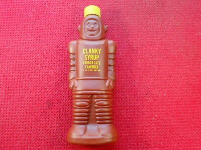 Vintage 1963 Clanky Space Man Syrup Empty Bottle Outer Space Robot | eBay