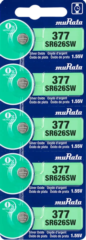 10 x MURATA / SONY 377 SR626SW (10 piece) SR626 V377 Watch Battery USA ...
